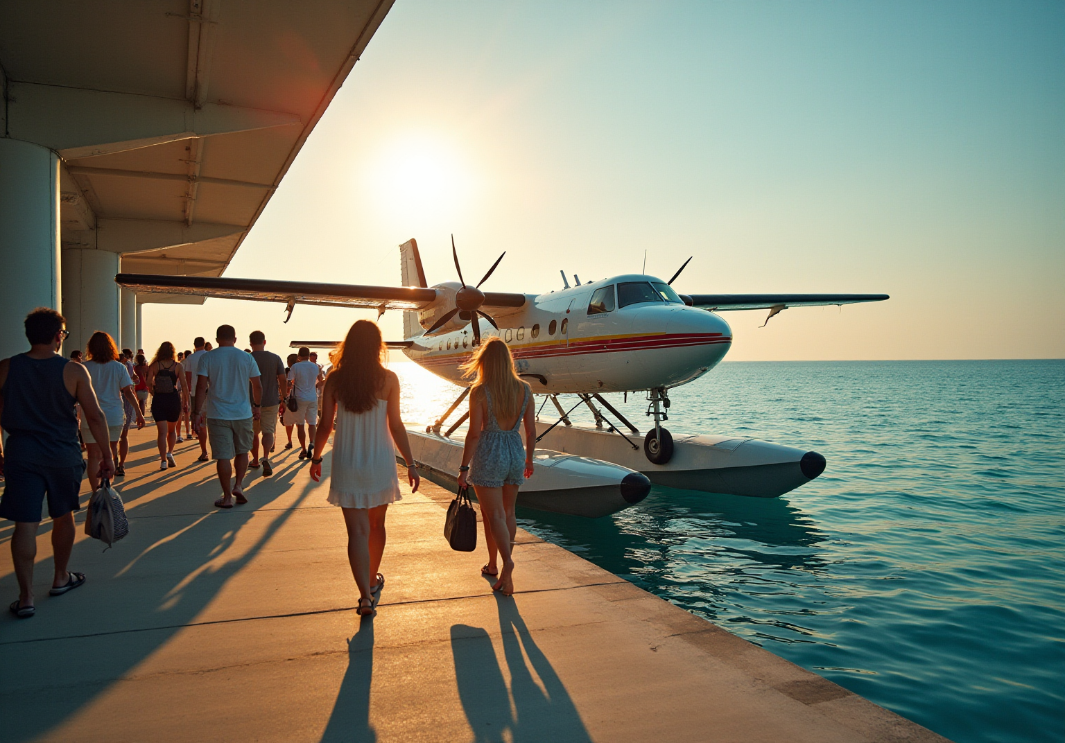 Embarking on a Seaplane Journey to the Maldives