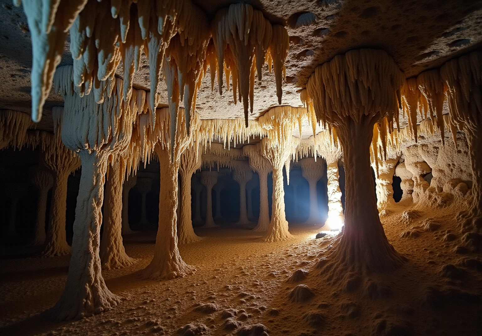 Einhornhöhle: Stalactites and Stalagmites Einhornhöhle: Stalactites and Stalagmites