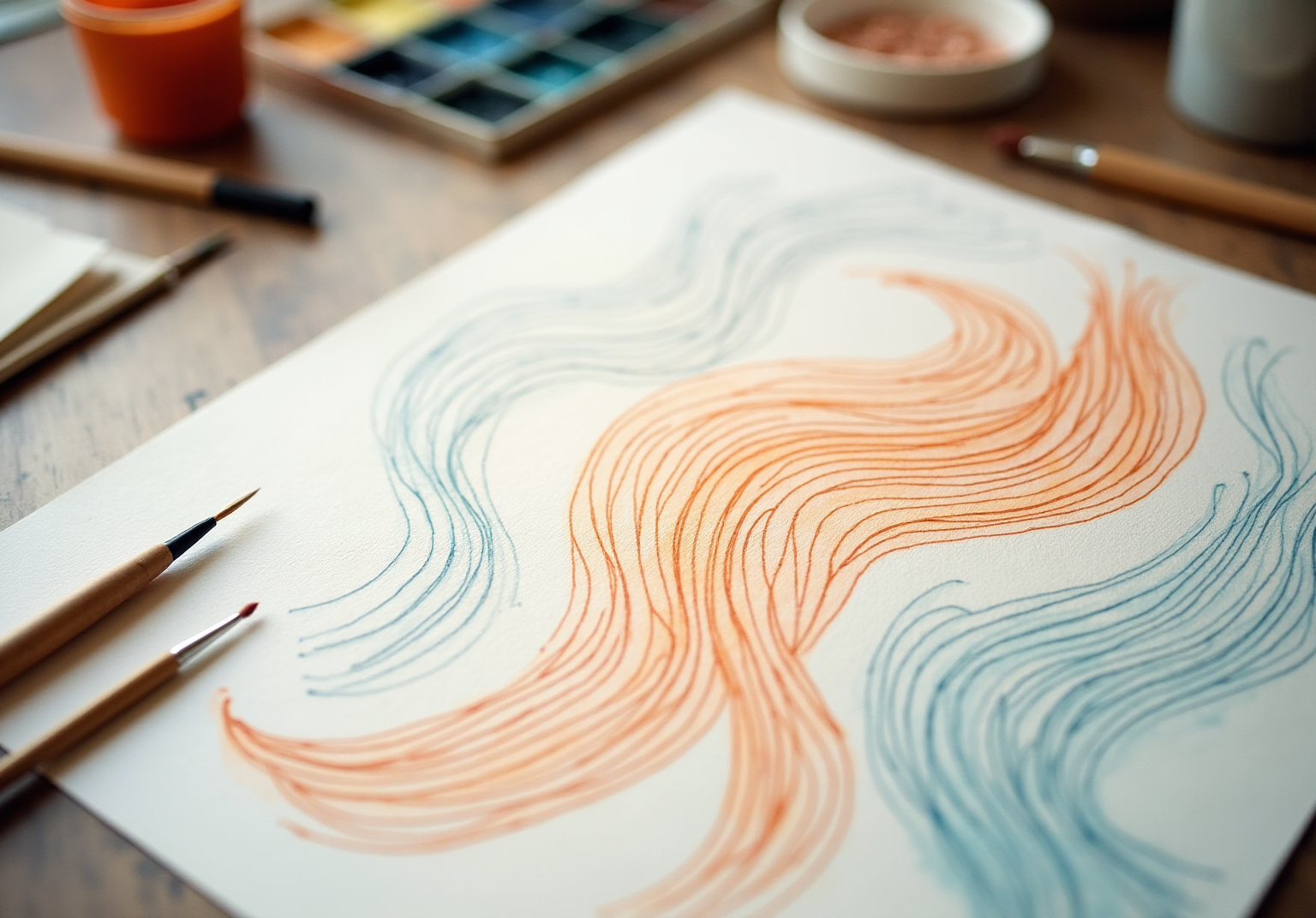 Creative Workspace for Abstract Art