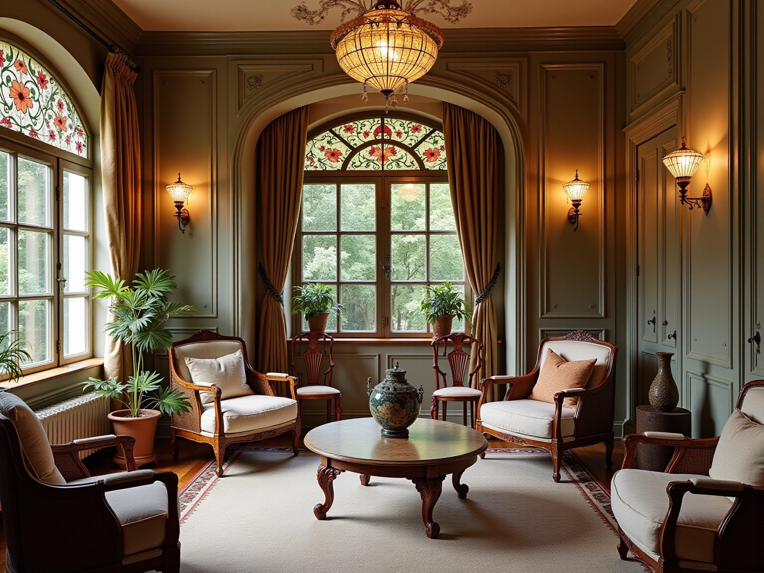Elegant Art Nouveau Home Interior Elegant Art Nouveau Home Interior