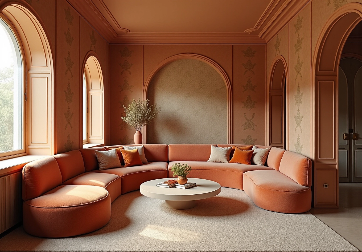 Elegant Curvilinear Interior Design Elegant Curvilinear Interior Design