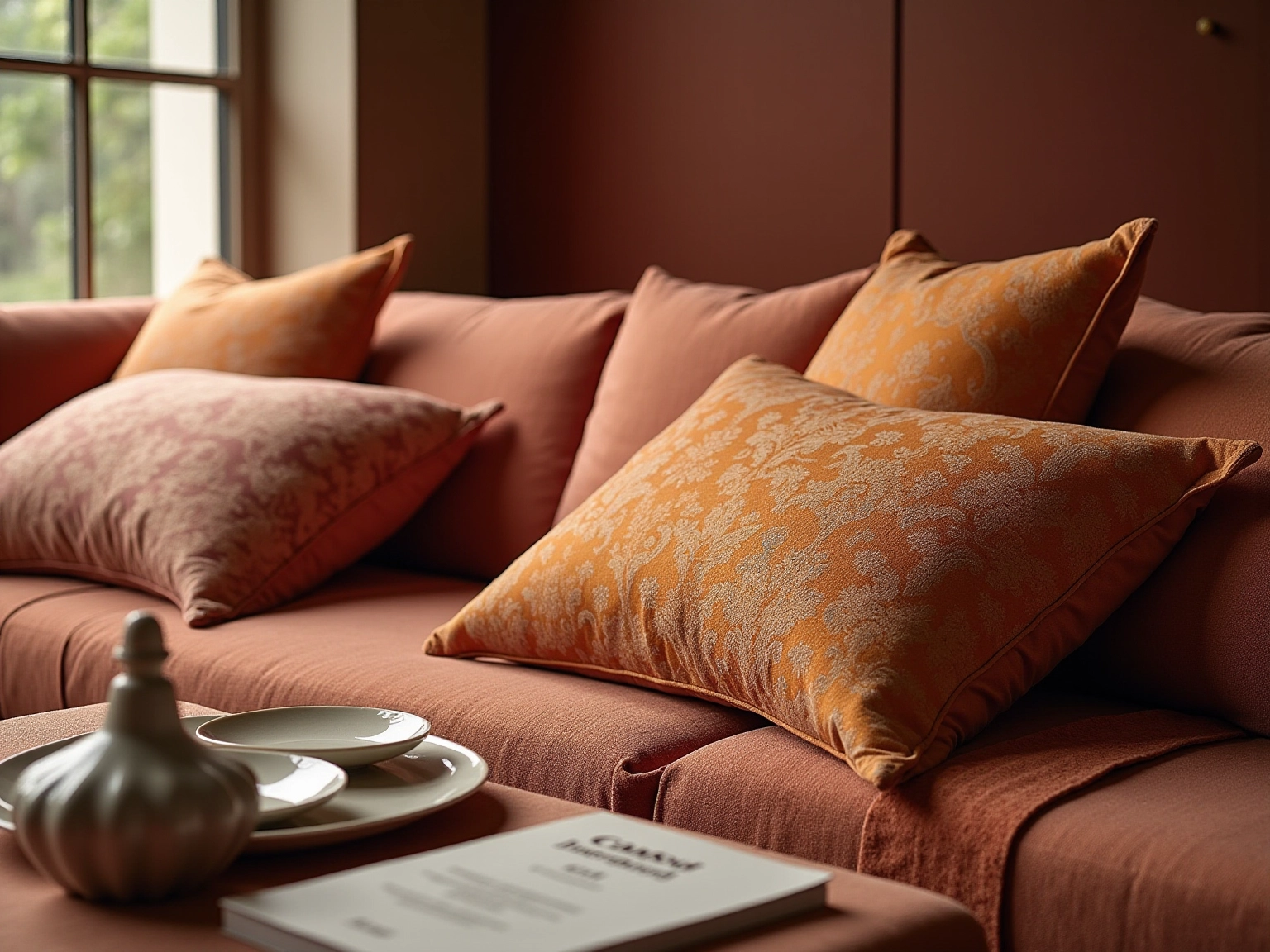 Elegant Damask Textiles in Interior Design Elegant Damask Textiles in Interior Design