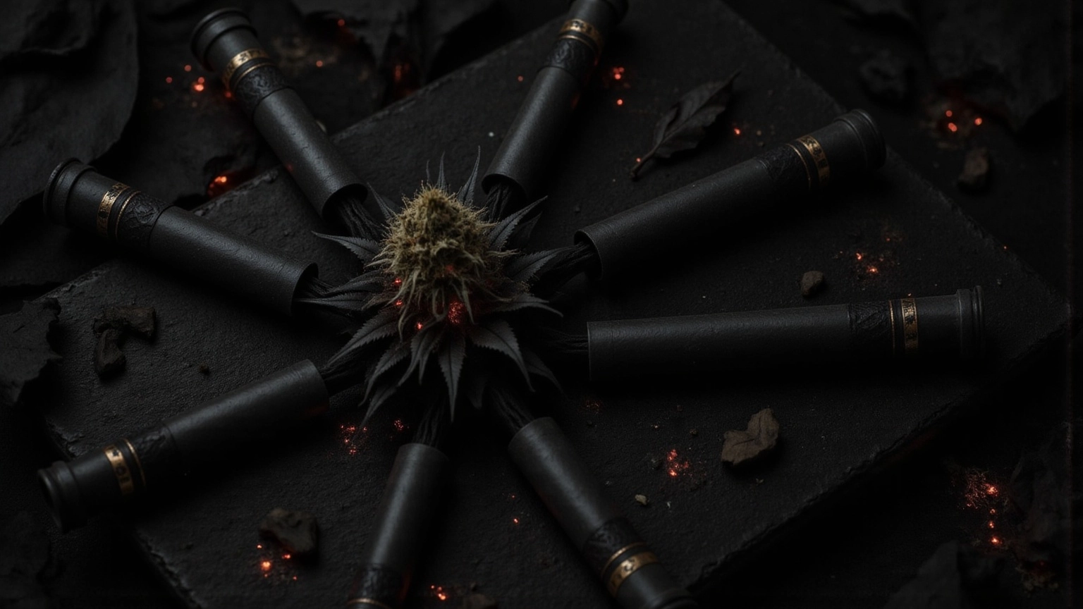 Elegant Hybrid Pre-Rolls in a Gothic Setting