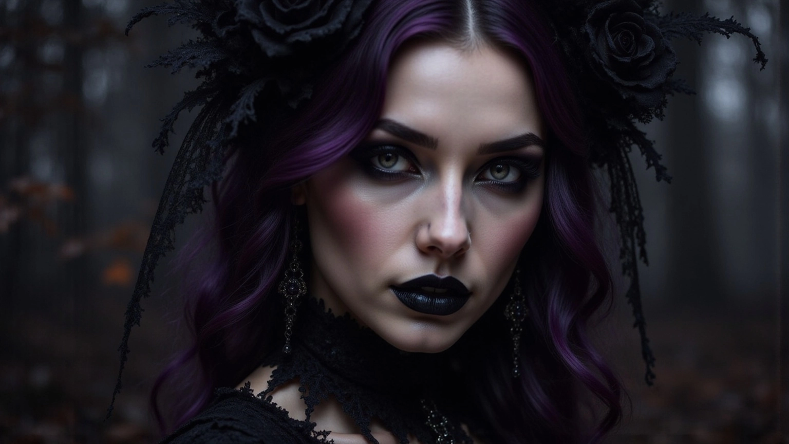 Embracing the Mystique of Deep Purple Hair