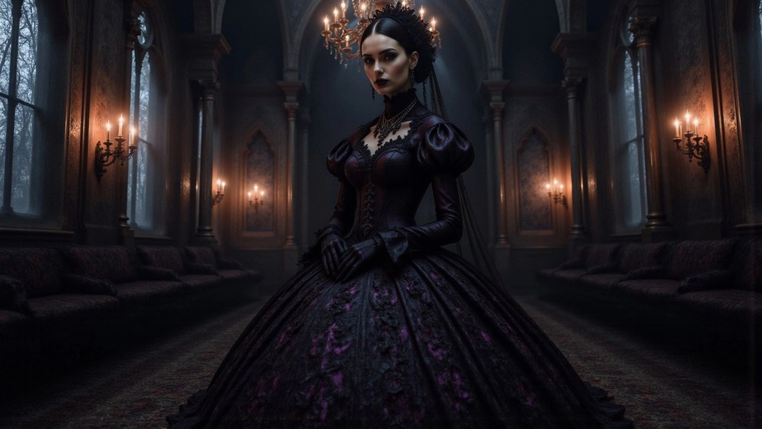 Empowered Self-Expression in Gothic Prom Fashion