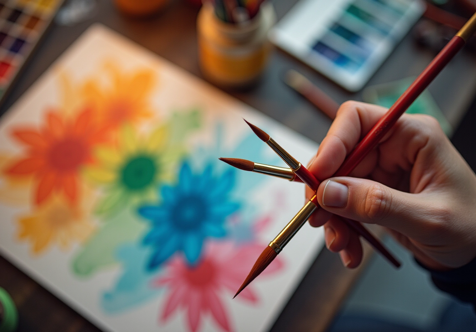Empowering Creativity with Watercolor Brushes