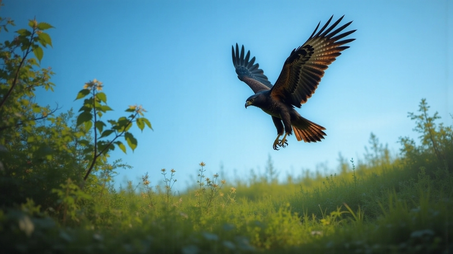 Empowering Encounter with a Hawk