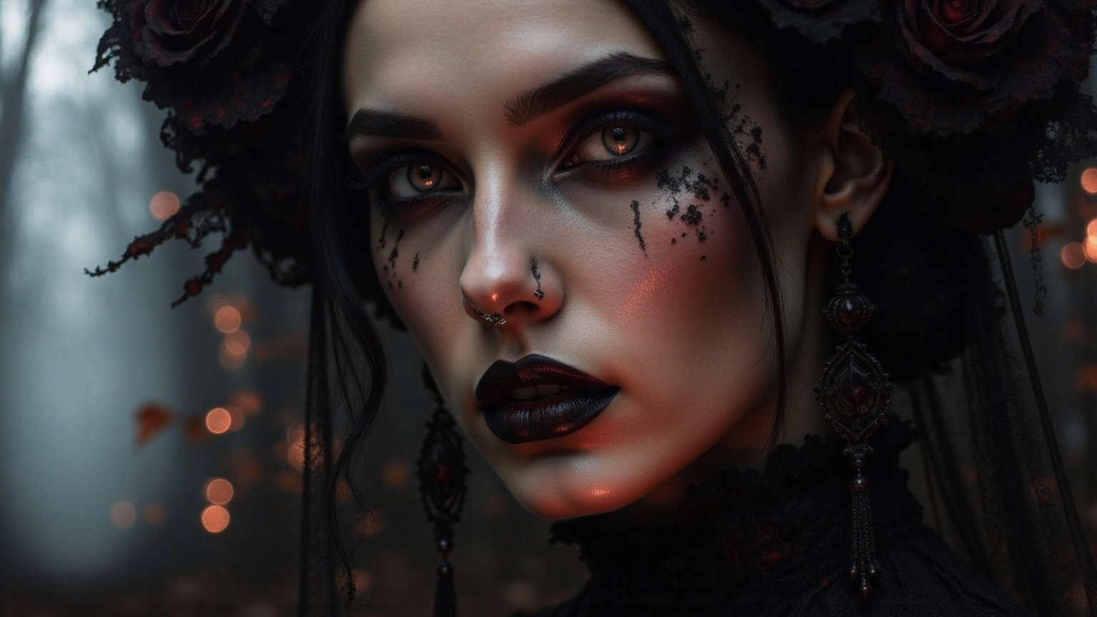 Enchanting Romantic Goth Makeup