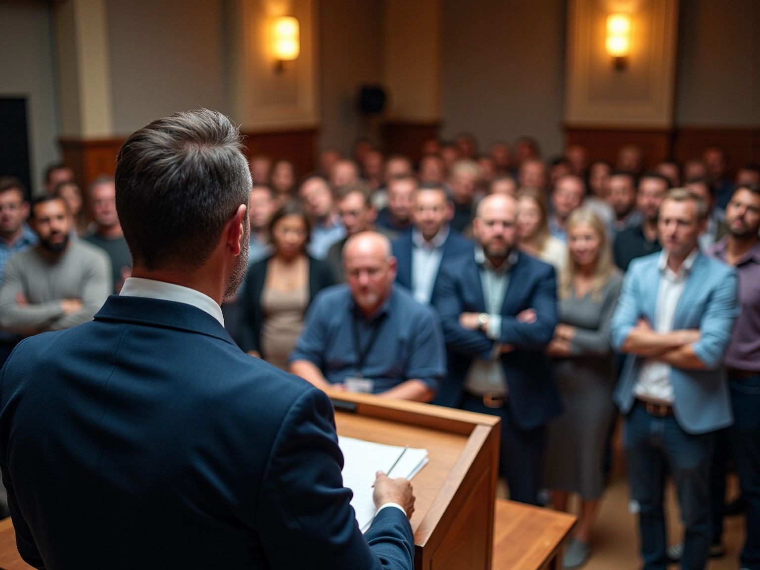 Engaged Bidders at a Real Estate Auction Engaged Bidders at a Real Estate Auction
