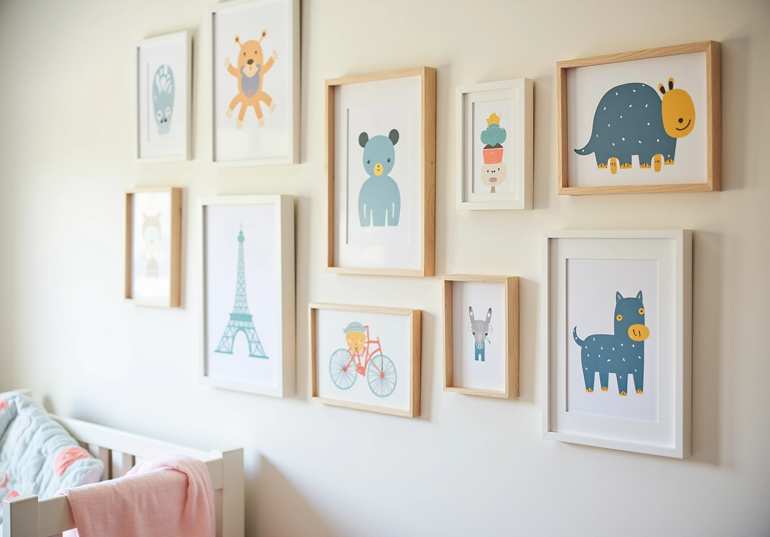 Engaging Nursery Art Display Engaging Nursery Art Display