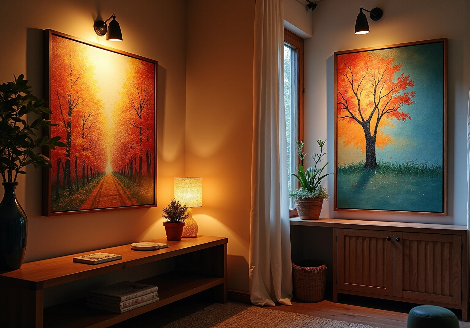 Enhancing Seasonal Art with Thoughtful Illumination