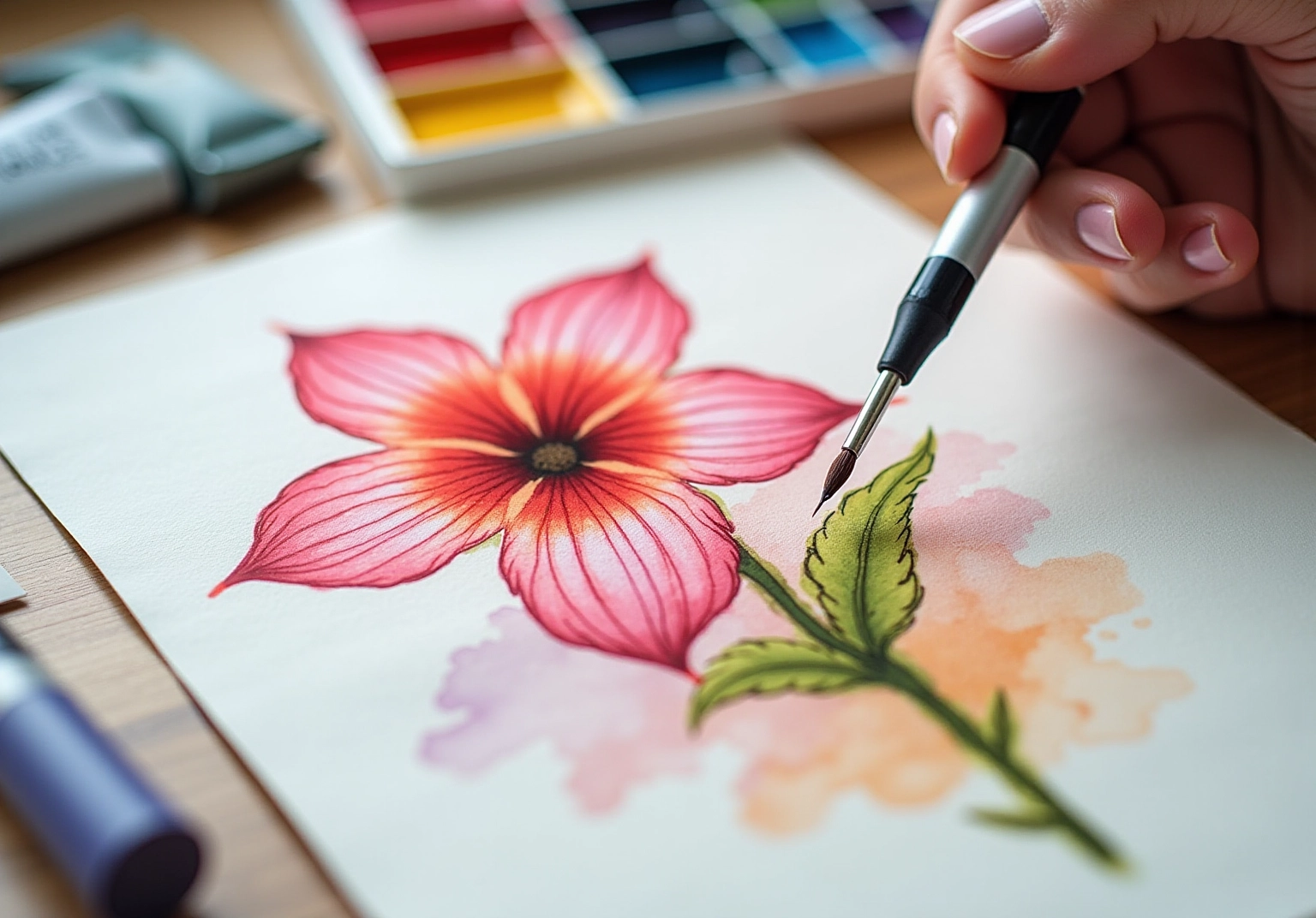 Enhancing Watercolor Flowers: Detailing Techniques Enhancing Watercolor Flowers: Detailing Techniques