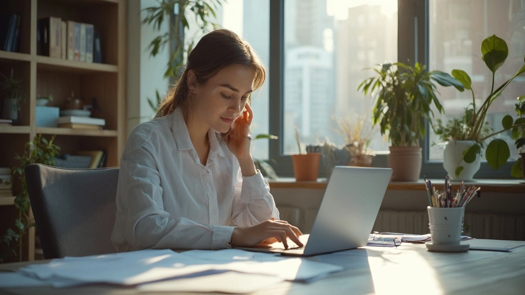 Entrepreneur Preparing Grant Application