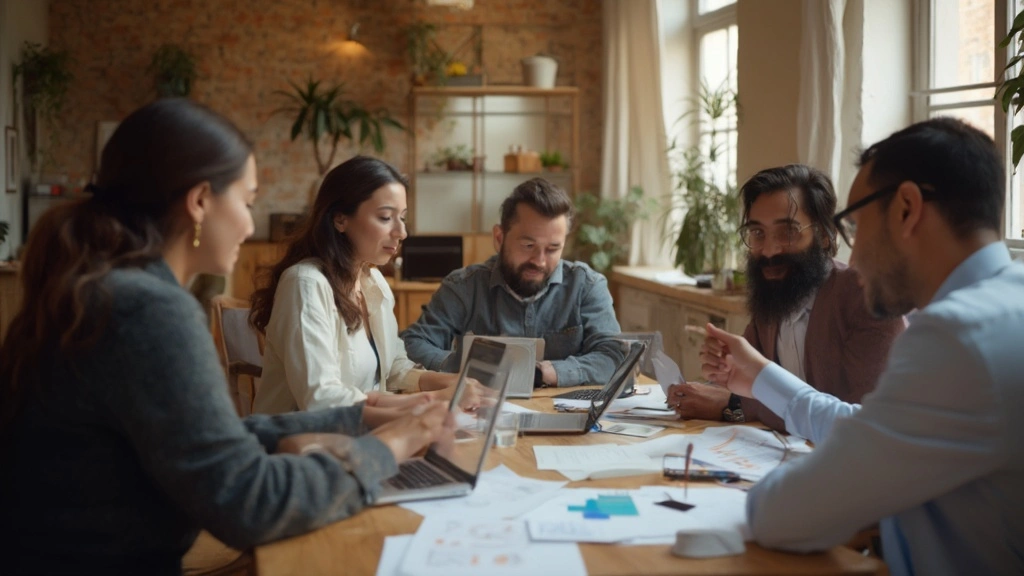 Entrepreneurs Collaborating on Small Business Grants