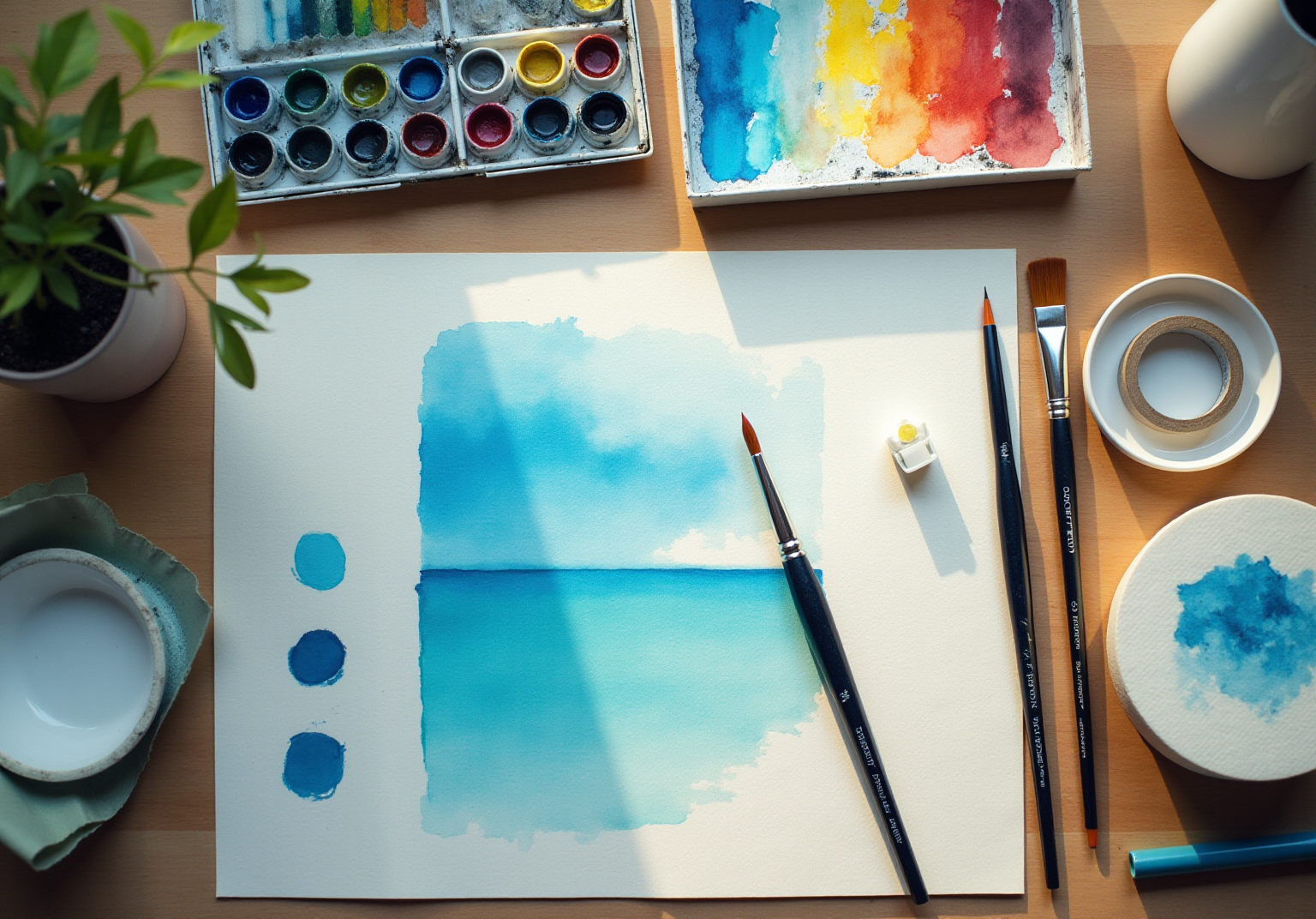Essential Materials for Watercolor Painting Essential Materials for Watercolor Painting