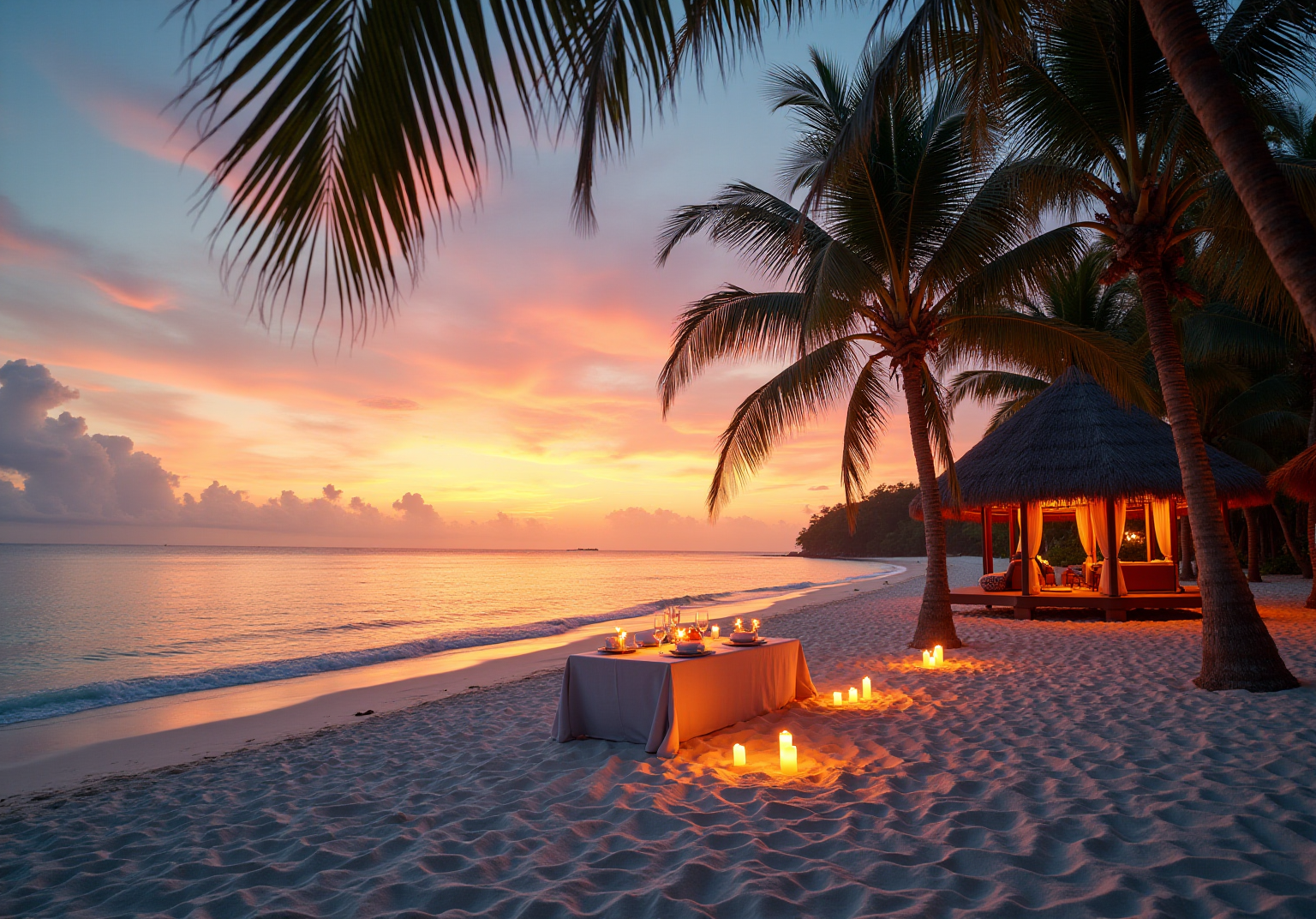 Romantic Maldives Sunset