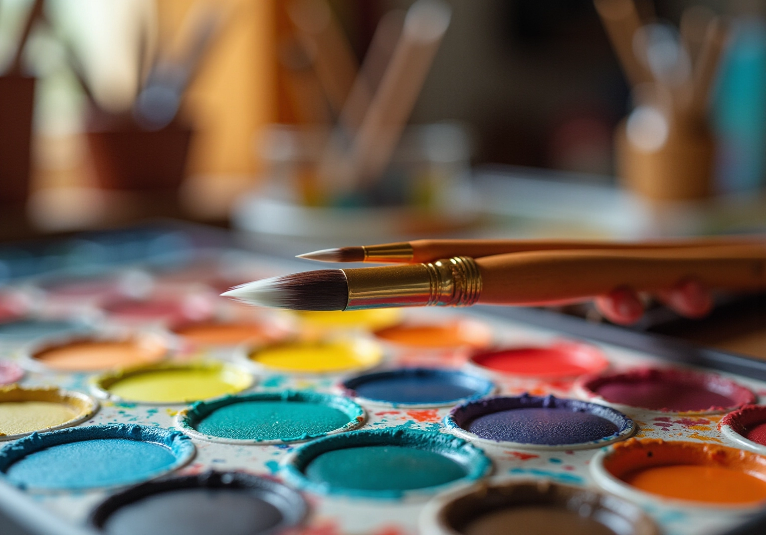 Escoda Versatil Brushes in an Eco-Conscious Studio