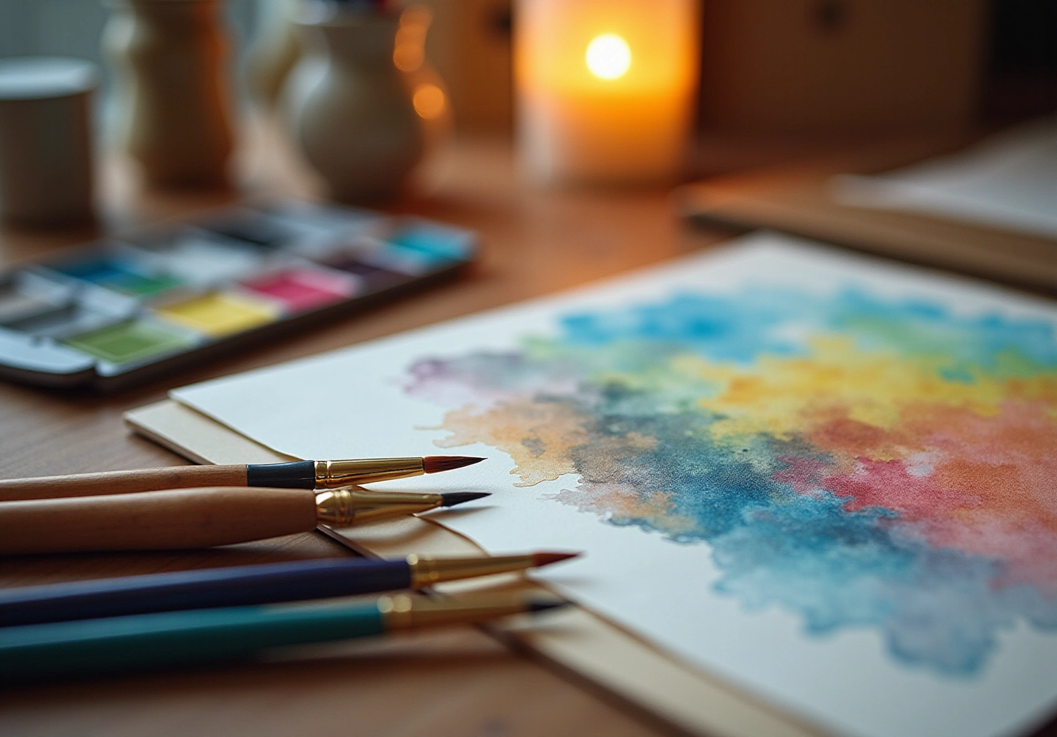 Escoda Versátil Watercolor Brushes in Action