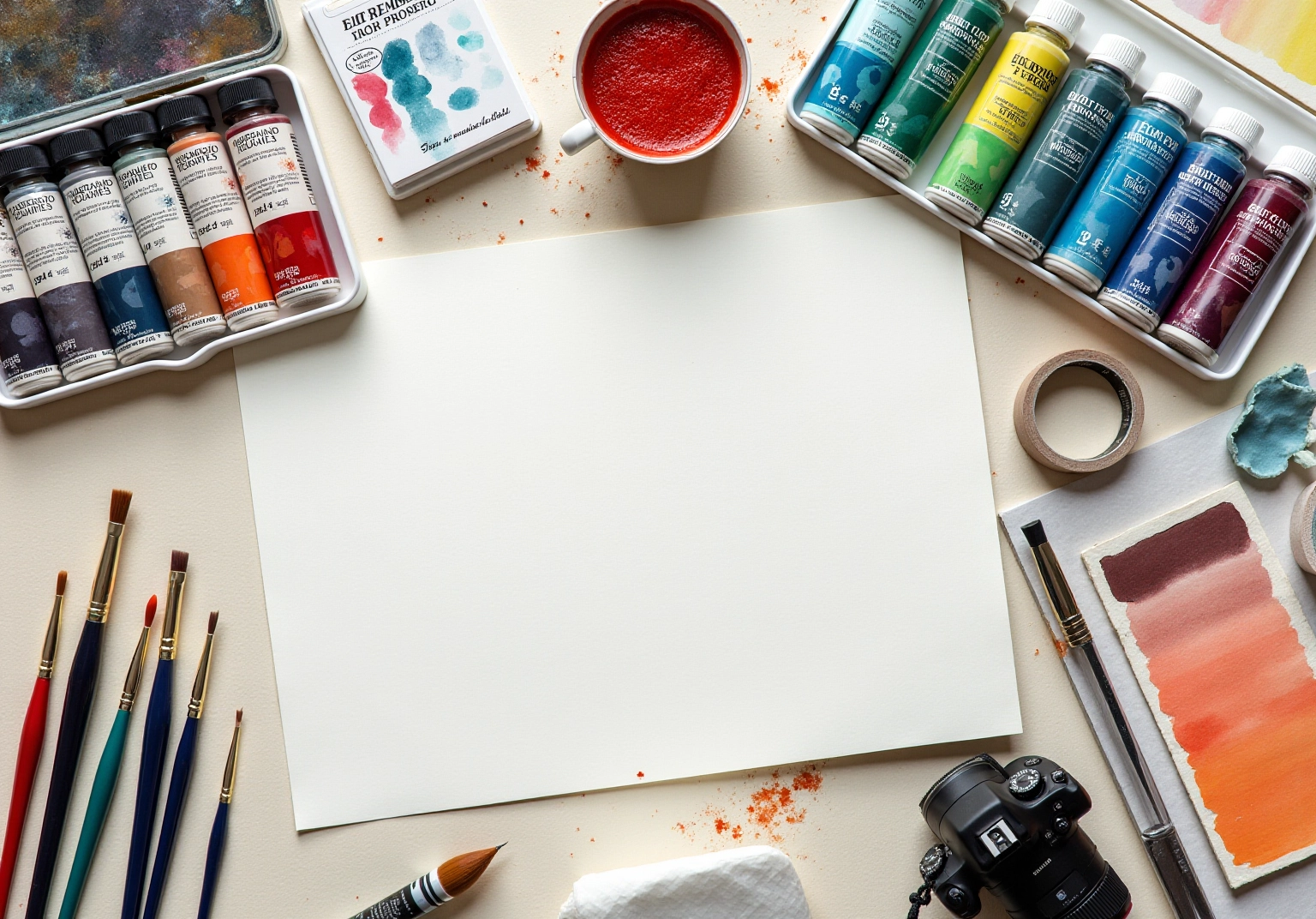 Essential Materials for Abstract Watercolor Portraits