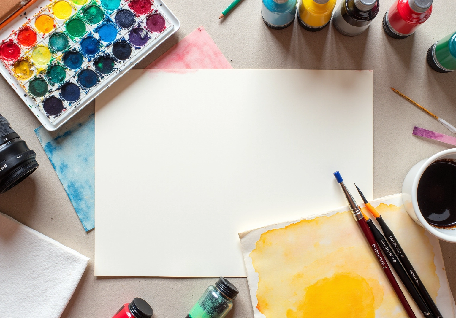 Essential Materials for Watercolor and Ink Painting Essential Materials for Watercolor and Ink Painting