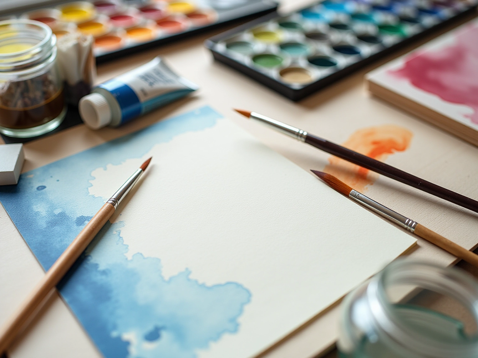 Essential Materials for Watercolor Painting Essential Materials for Watercolor Painting