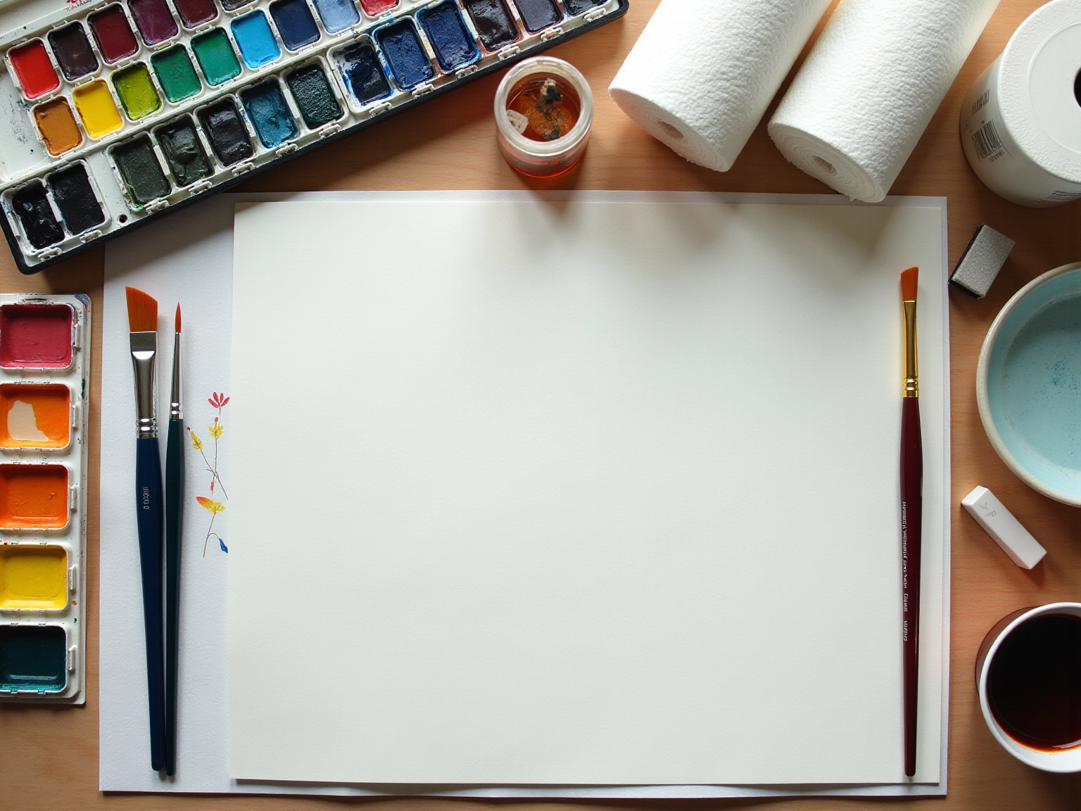 Essential Materials for Wildflower Watercolor Painting