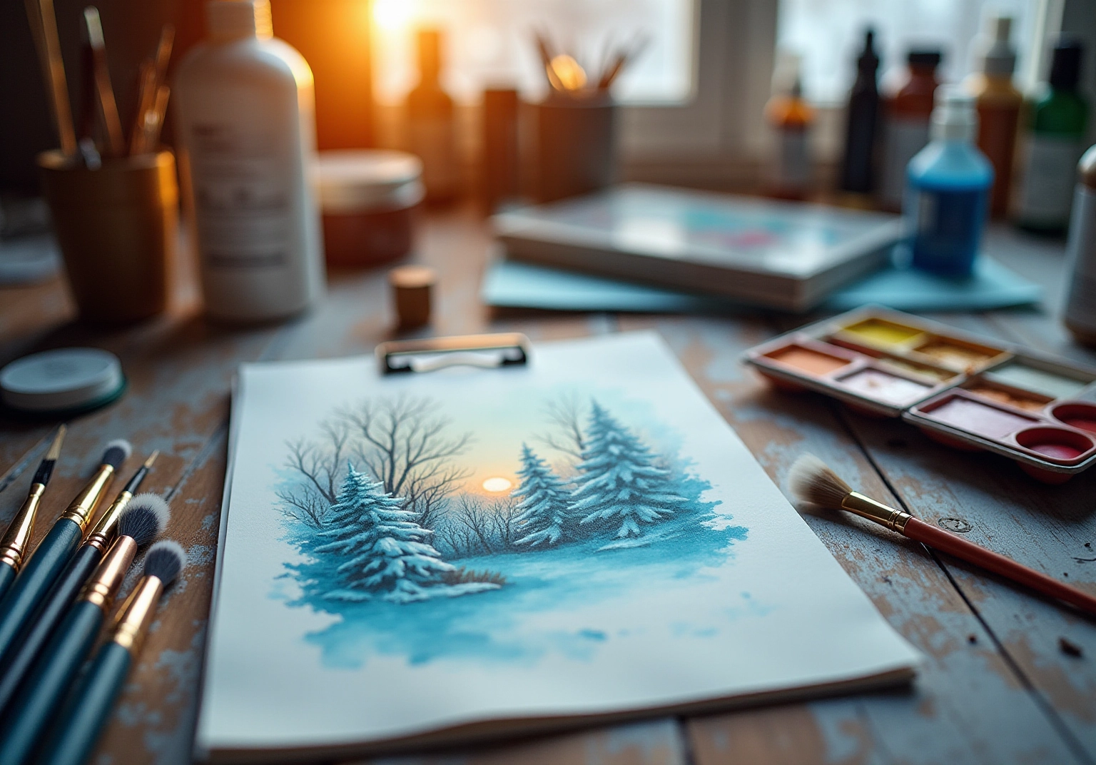 Essential Supplies for Winter Watercolor Painting Essential Supplies for Winter Watercolor Painting