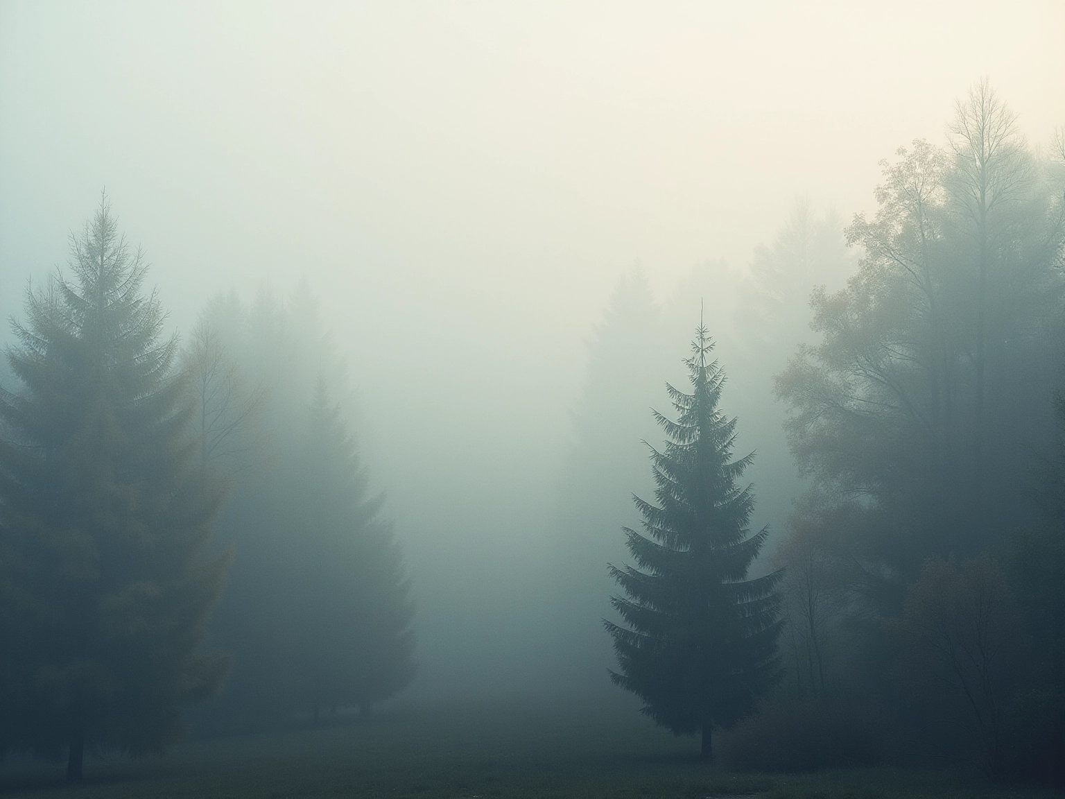 Ethereal Foggy Forest Landscape Ethereal Foggy Forest Landscape