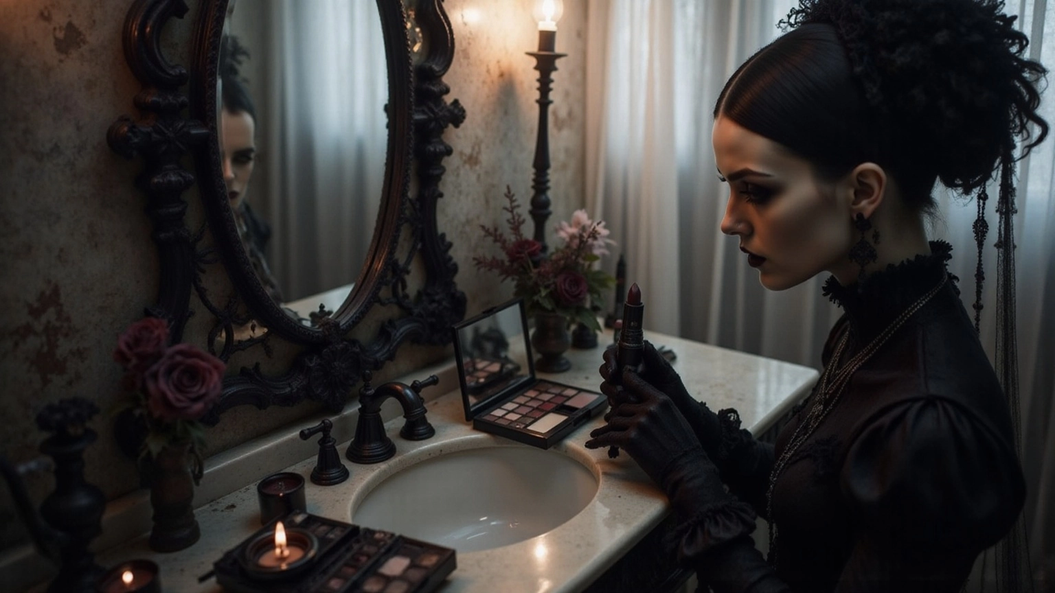 Everyday Gothic Makeup Routine