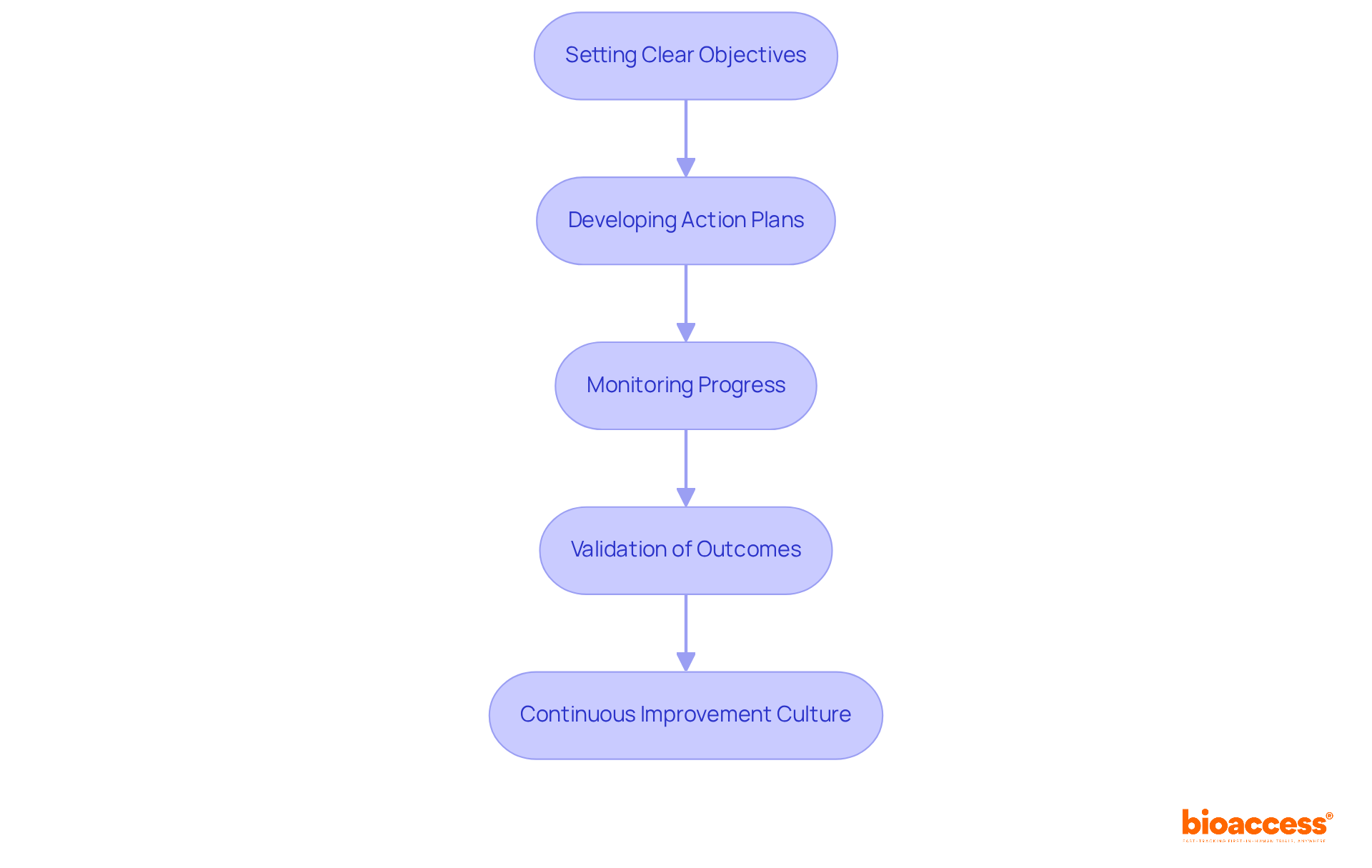 Each box represents a crucial step in the improvement process. Follow the arrows to see how each step leads to the next, ultimately fostering a culture of continuous improvement.
