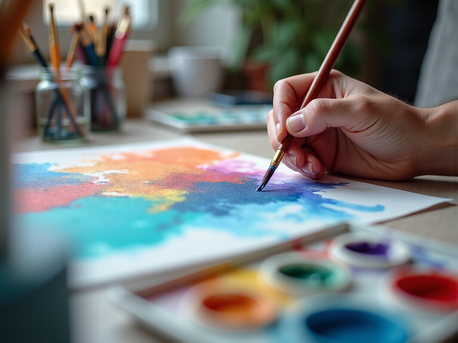 Exploring Abstract Watercolor Techniques Exploring Abstract Watercolor Techniques