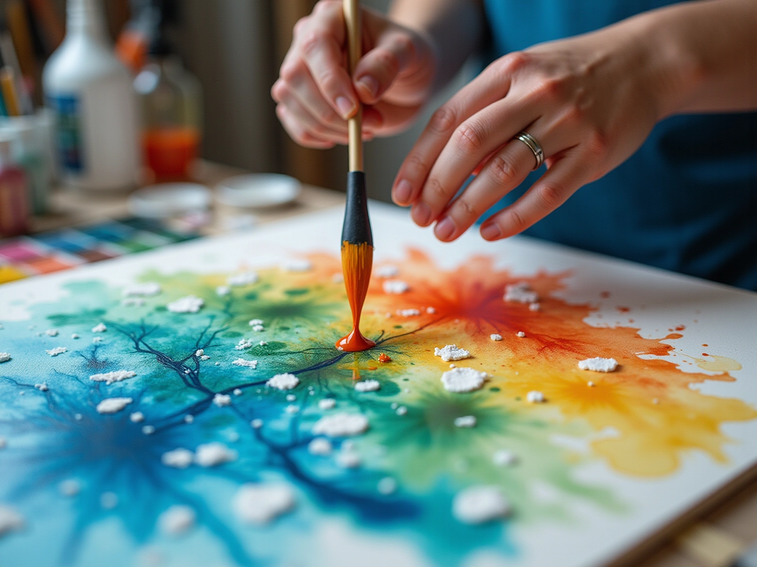 Exploring Textures in Abstract Watercolor Art Exploring Textures in Abstract Watercolor Art