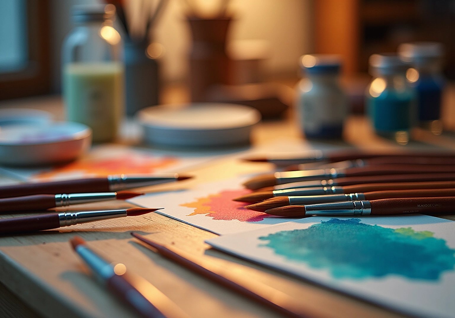 Exploring Watercolor Brushes