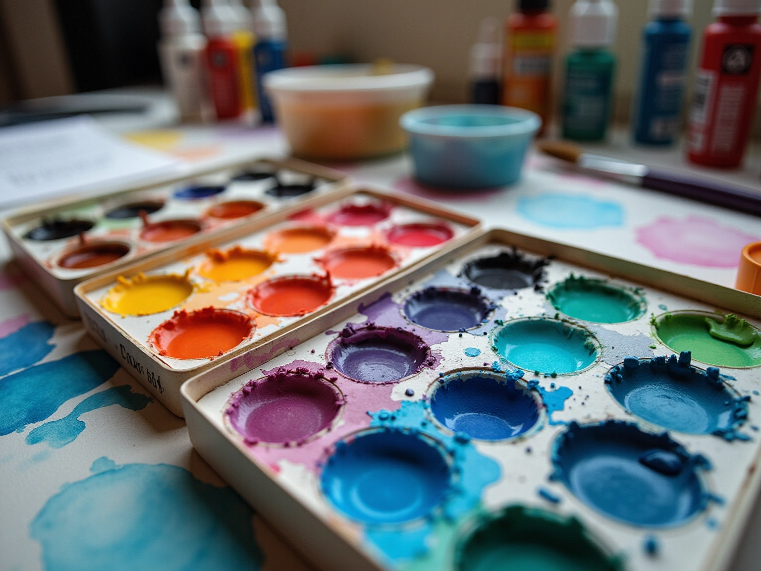 Exploring Watercolor Paints