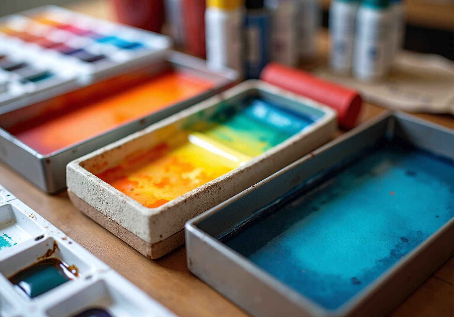 Exploring Watercolor Palette Materials Exploring Watercolor Palette Materials