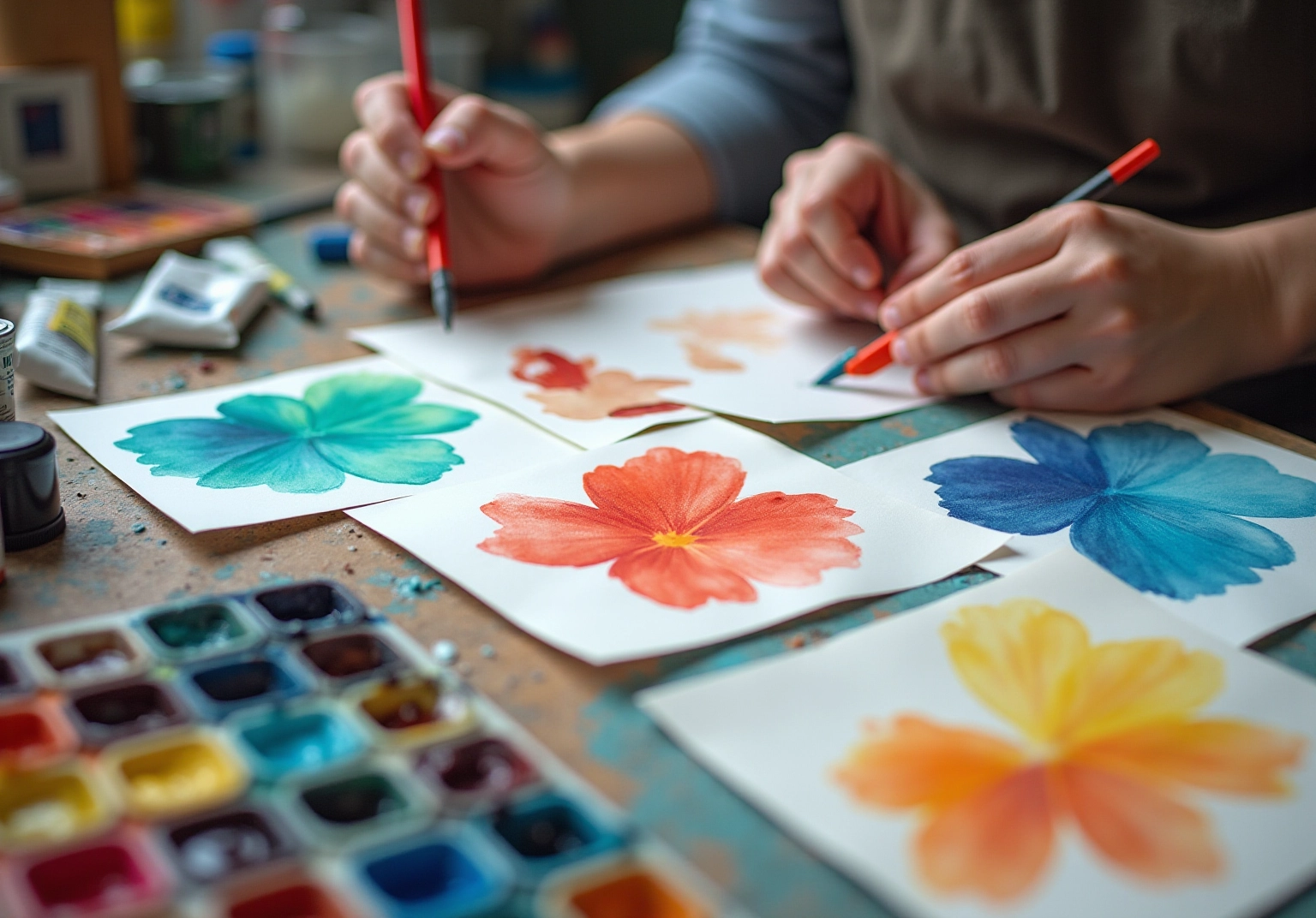 Exploring Watercolor Papers in the Studio Exploring Watercolor Papers in the Studio