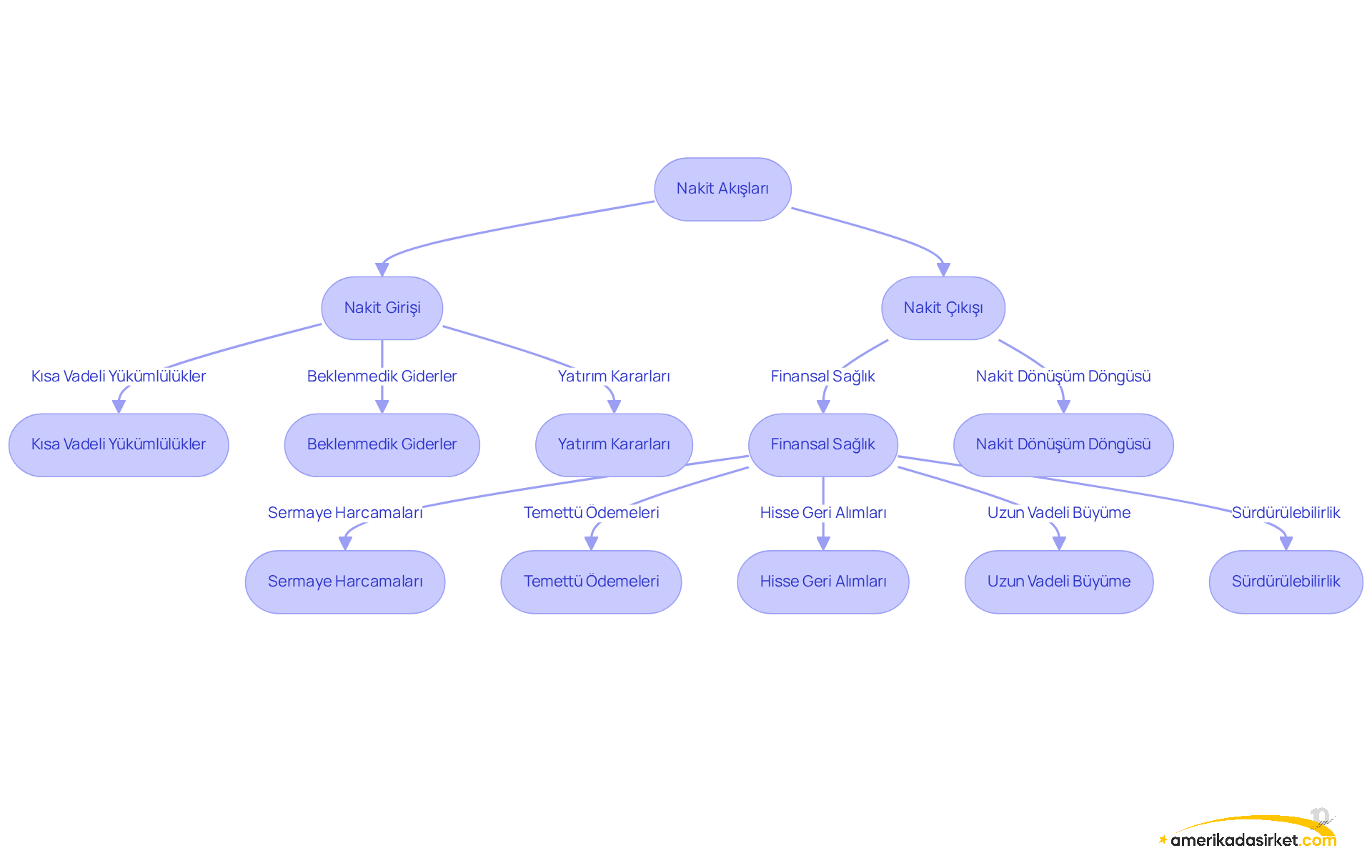 Bu diyagram, nakit akışlarının nasıl yönetildiğini ve bu yönetimin işletme stratejileri üzerindeki etkilerini gösterir. Oklar, sürecin akışını ve ilişkileri net bir şekilde ortaya koyar. Bu diyagram, nakit akışlarının nasıl yönetildiğini ve bu yönetimin işletme stratejileri üzerindeki etkilerini gösterir. Oklar, sürecin akışını ve ilişkileri net bir şekilde ortaya koyar.