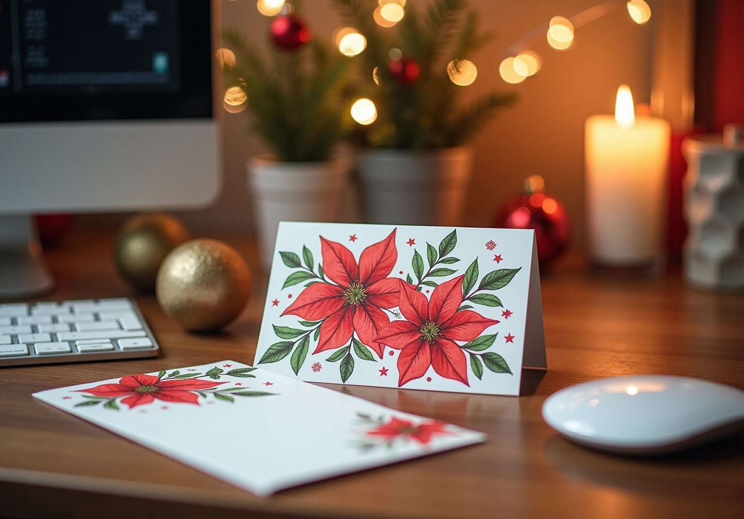 Festive Holiday Card Design Workspace Festive Holiday Card Design Workspace