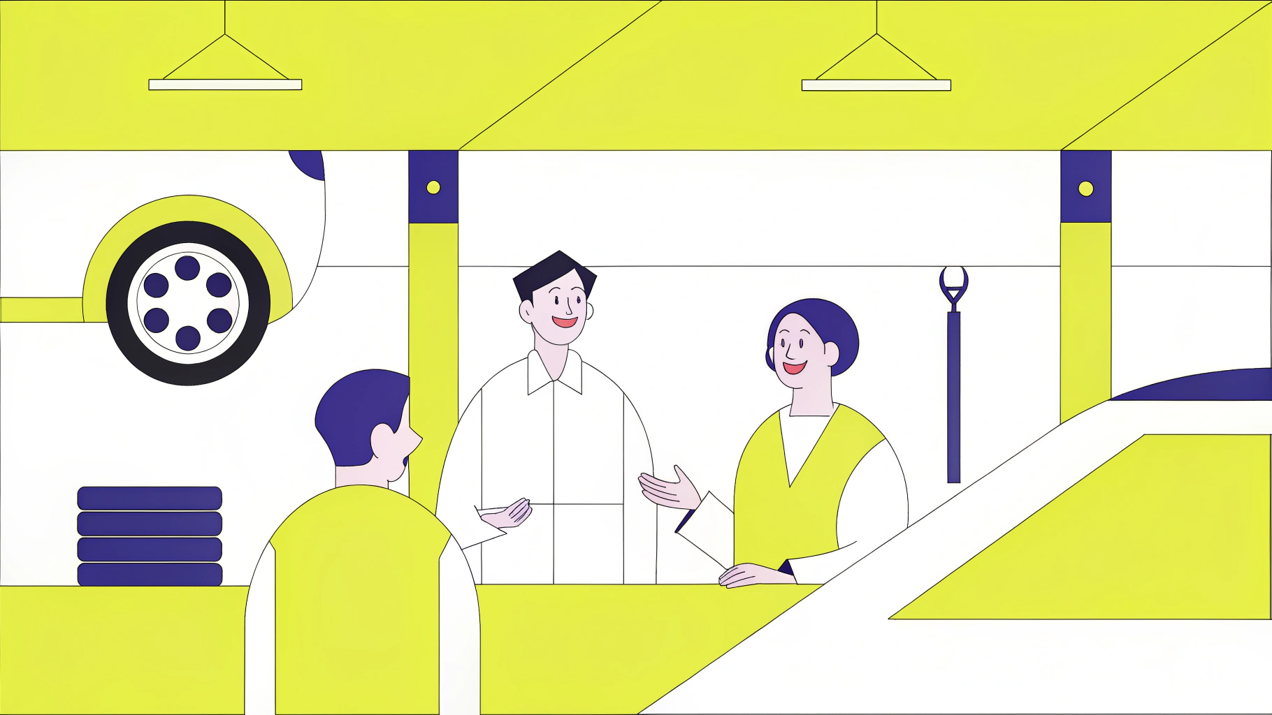 Engaging Client Interactions in a Car Service Shop