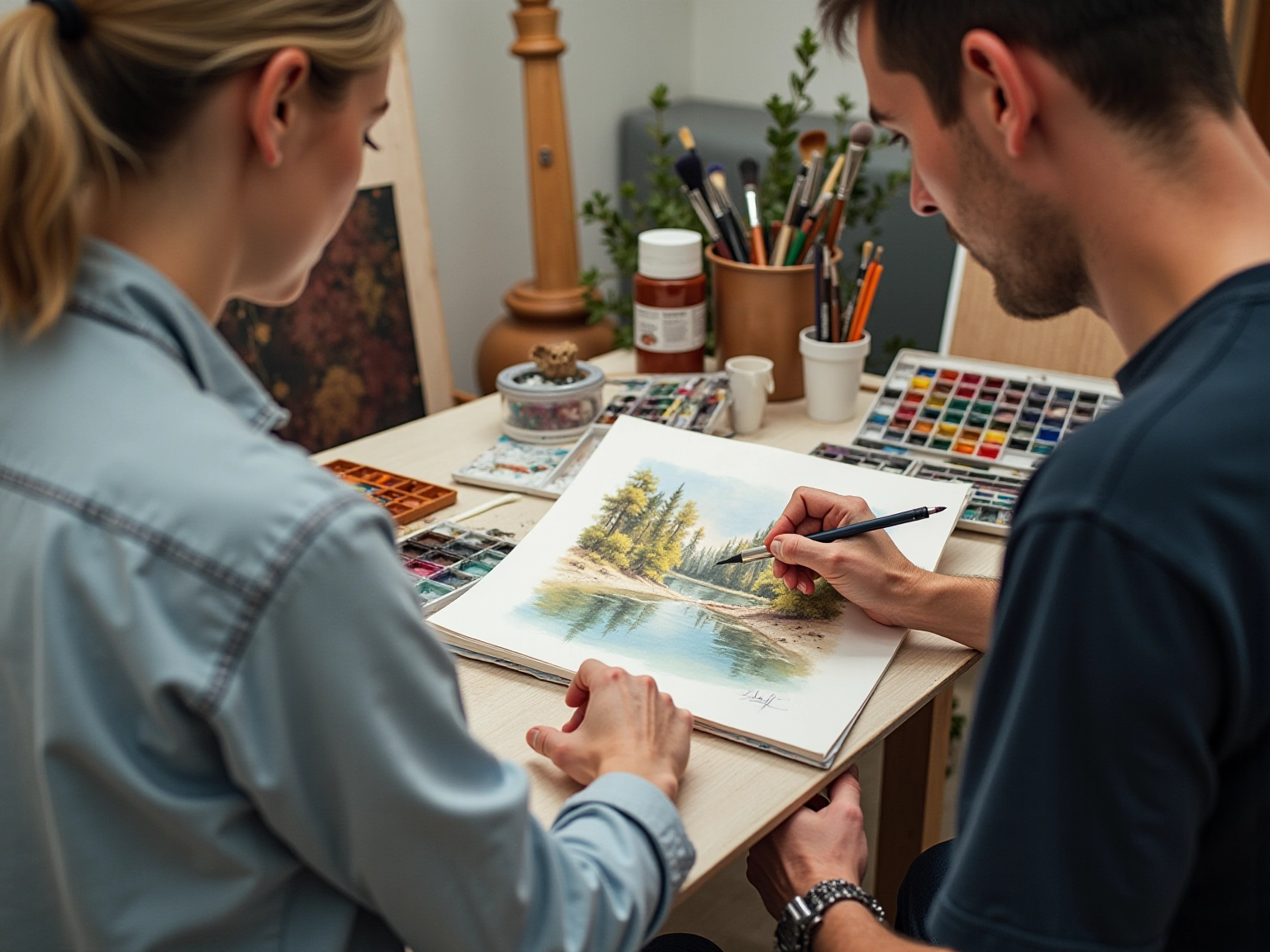 Finalizing a Custom Watercolor Commission Finalizing a Custom Watercolor Commission