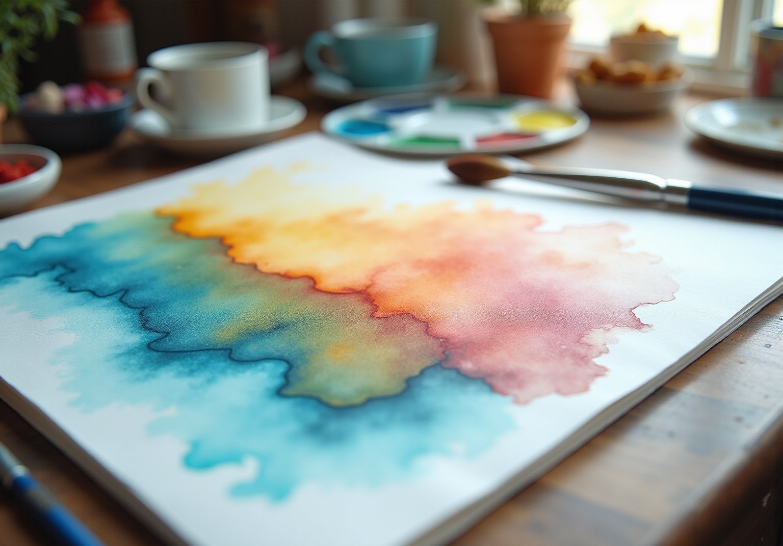Watercolor Layering Technique in Progress Watercolor Layering Technique in Progress