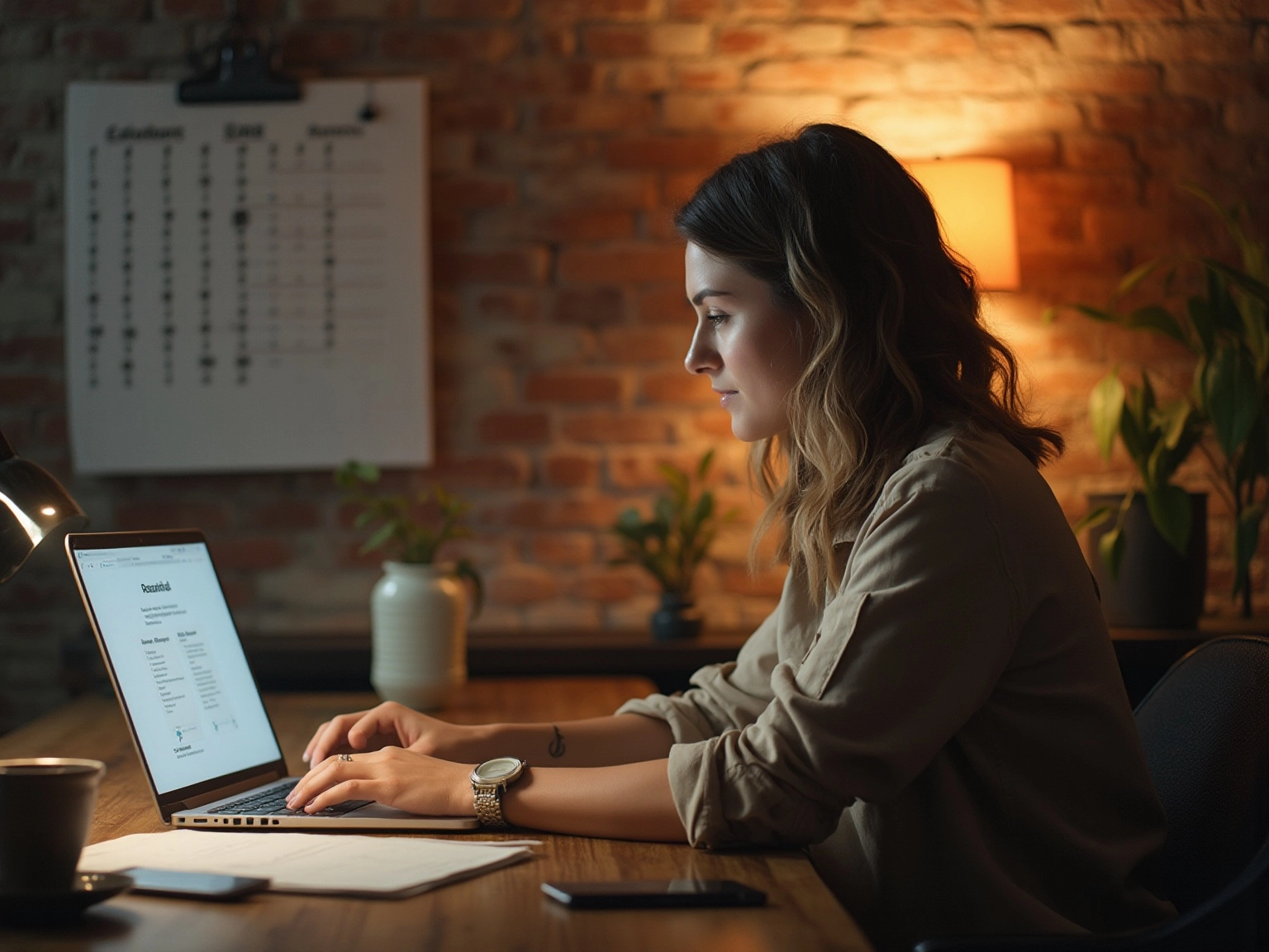 Focused Entrepreneur Preparing Grant Application Focused Entrepreneur Preparing Grant Application