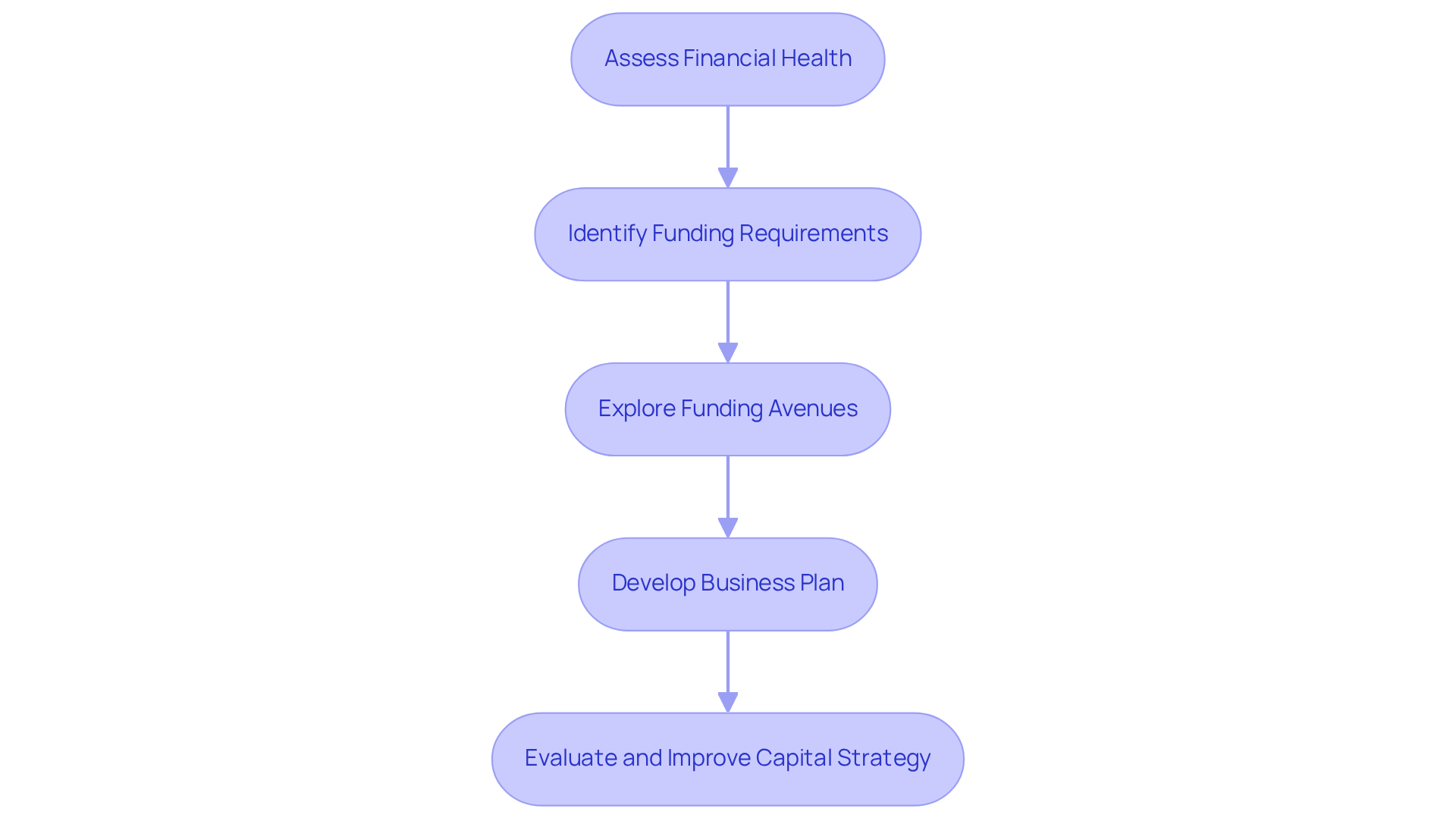 Each box represents a crucial step in the capital planning process. Follow the arrows to see how each step leads to the next, guiding you through the planning and implementation stages.