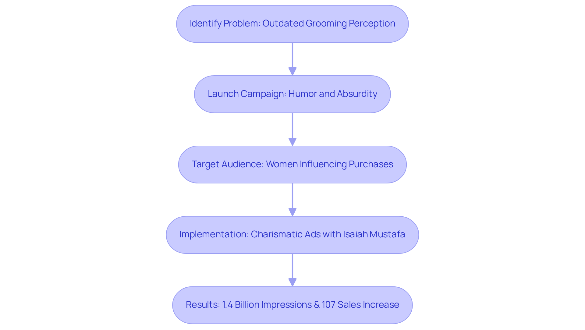 Each box represents a key step in the campaign. Follow the arrows to see how the initiative evolved from recognizing a problem to achieving spectacular results.