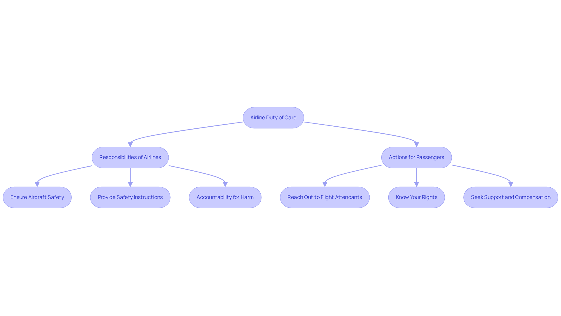 This flowchart shows the responsibilities of airlines and the actions passengers should take if something goes wrong. Follow the arrows to understand how airlines should protect you and what steps you can take to ensure your safety and rights. This flowchart shows the responsibilities of airlines and the actions passengers should take if something goes wrong. Follow the arrows to understand how airlines should protect you and what steps you can take to ensure your safety and rights.