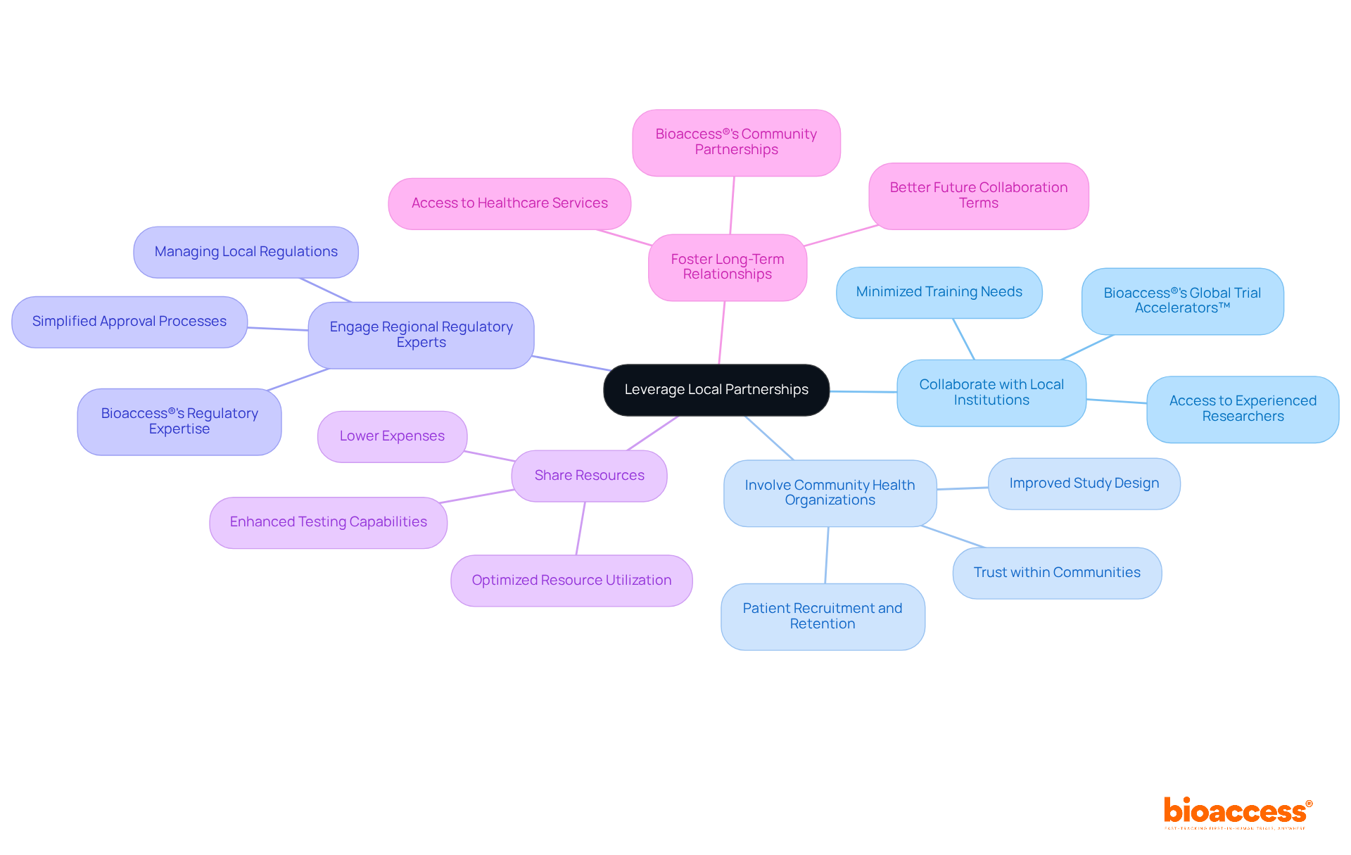 The central node represents the main theme, while each branch shows a strategy for enhancing efficiency and reducing costs. Follow the branches to see specific actions and examples that support each strategy.