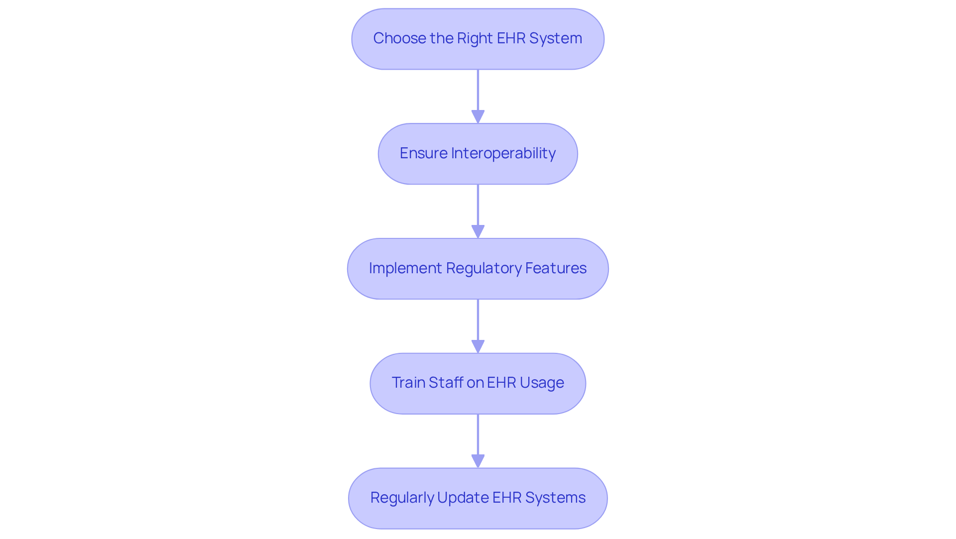 Each box represents a crucial step in the EHR integration process. Follow the arrows to see how each step leads to the next, ensuring effective oversight and compliance.
