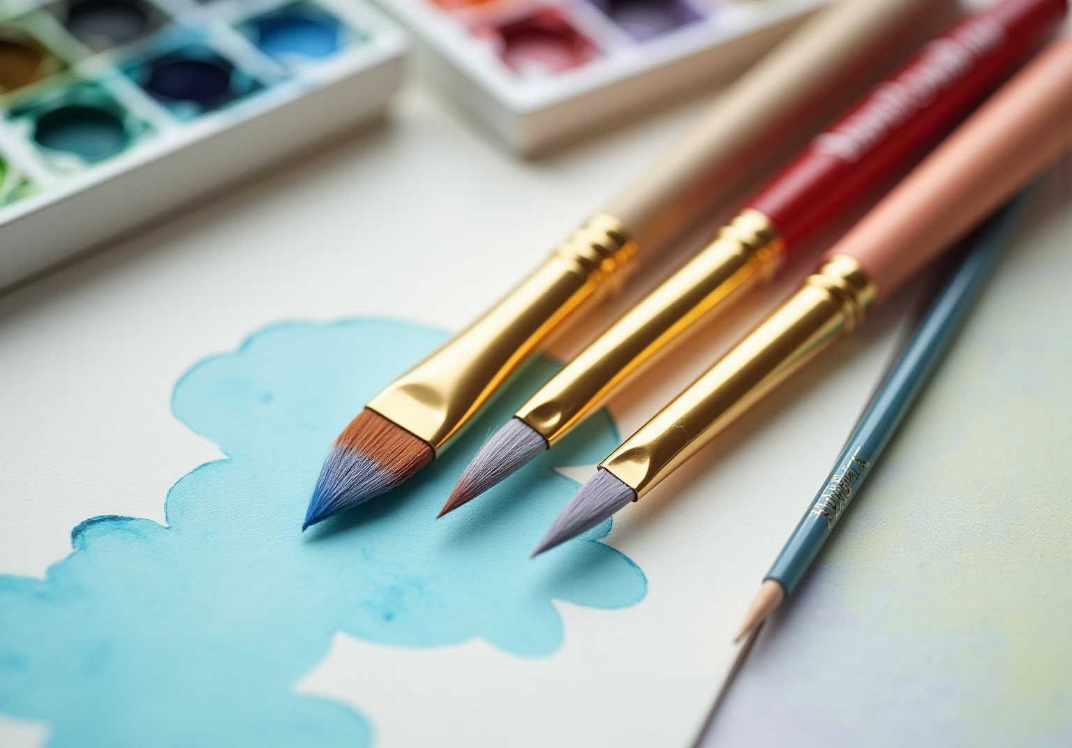 Elegant Sennelier Watercolor Brushes Elegant Sennelier Watercolor Brushes