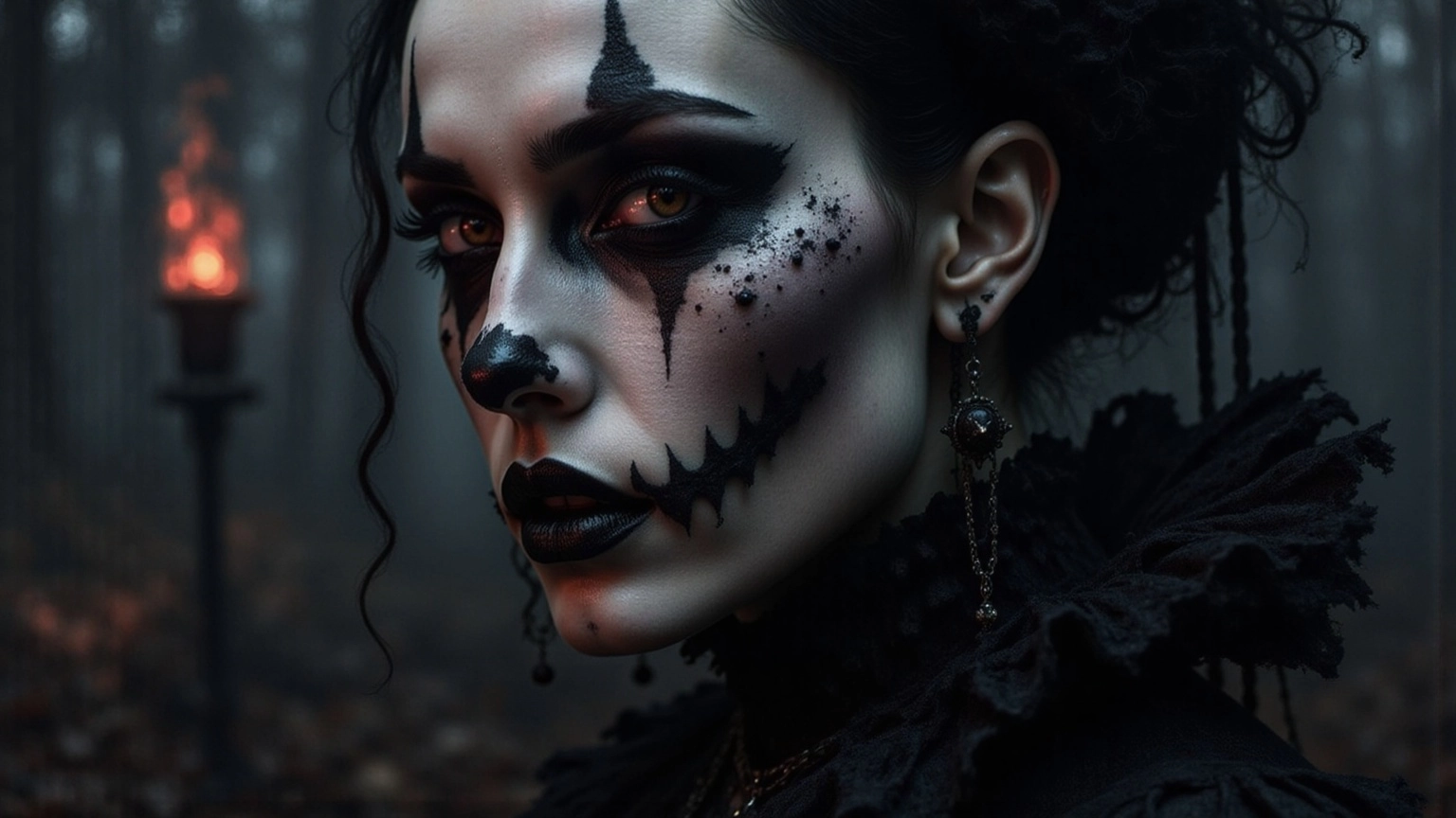 Goth Clown Makeup: A Canvas of Expression