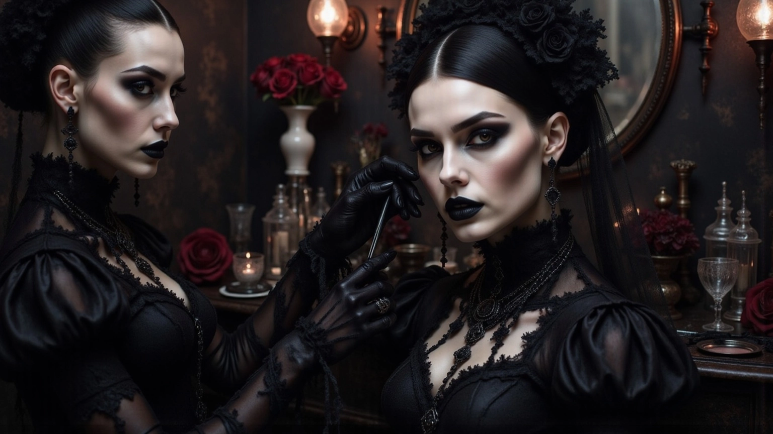 Goth Makeup Application Techniques